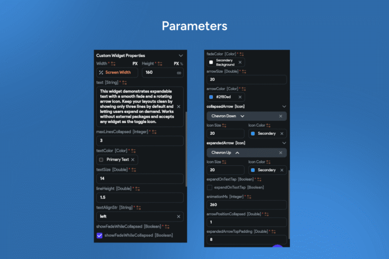 FlutterFlow Read More Widget V3