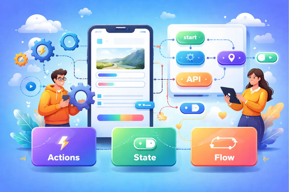 FlutterFlow Logic Basics - Actions, State, and Flow